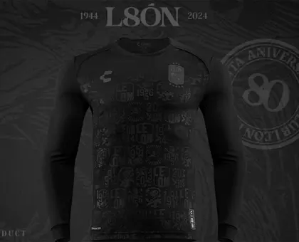 ¡Elegancia! Playera del León por su 80 aniversario